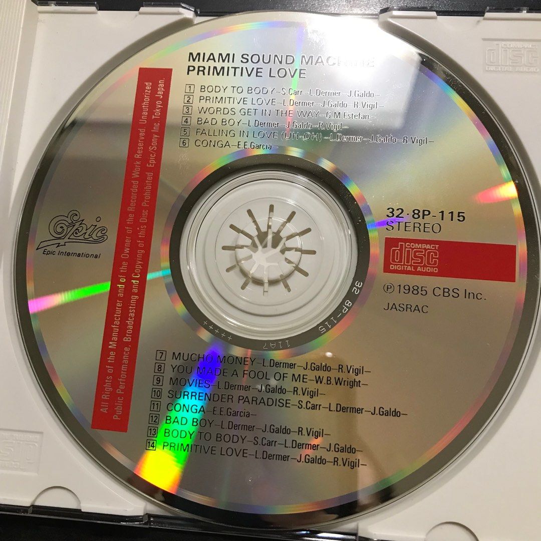 Miami Sound Machine CD (Japan Old Press) (Box 25th), Hobbies & Toys ...