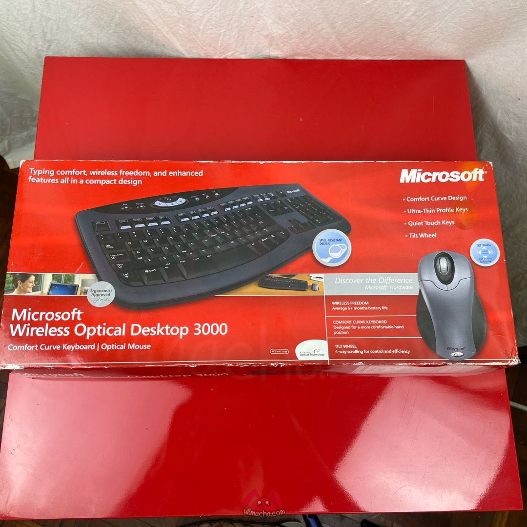 Microsoft Wireless Optical Desktop 3000 (Sealed), Computers & Tech ...