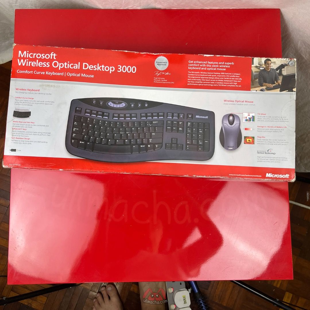 Microsoft Wireless Optical Desktop 3000 (Sealed), Computers & Tech ...