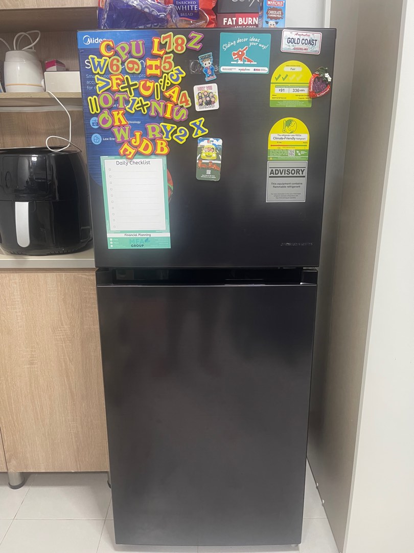 Midea 204L Top Mounted Fridge Model number: MDRT307MTB28-SG, TV & Home ...