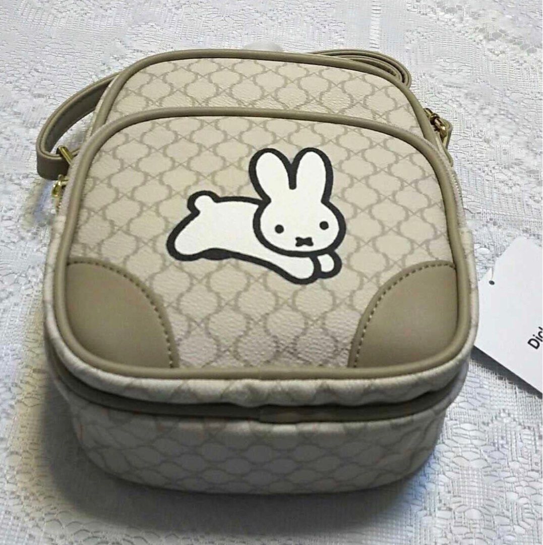 Miffy X Shimamura Macadam Pattern Crossbody Sling Bag, Hobbies & Toys ...