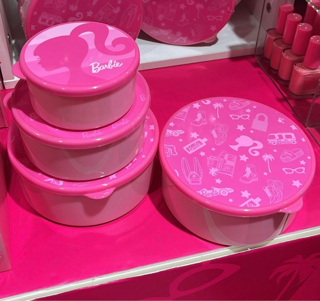 Miniso Barbie Food Storage Container Lunch Box, Furniture & Home Living ...