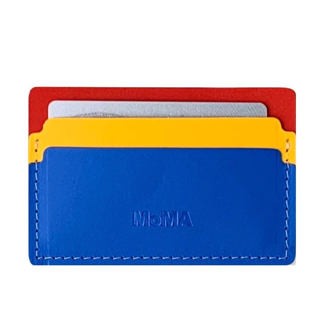 MoMA Primary Recycled Leather Cardholder tricolor rgb, Men's Fashion ...