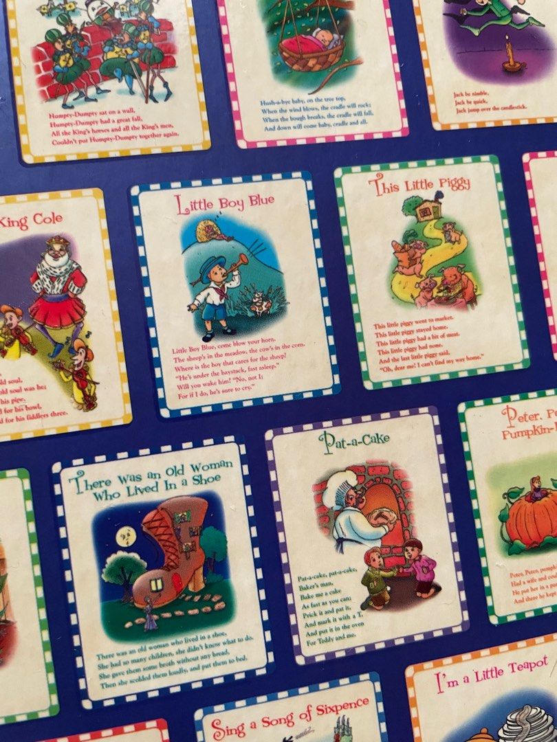 Mother Goose Nursery Rhyme Cards, Hobbies & Toys, Books & Magazines ...