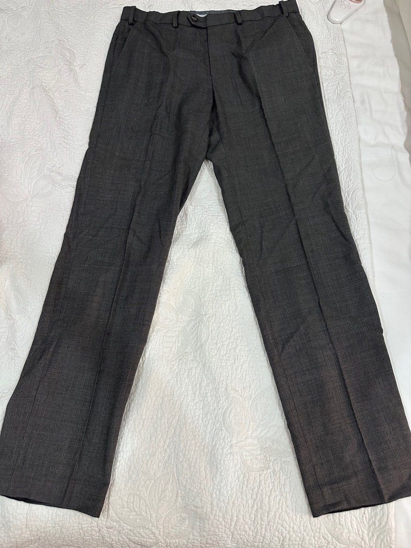 M&S Grey Work Pants, Women's Fashion, Bottoms, Other Bottoms on Carousell