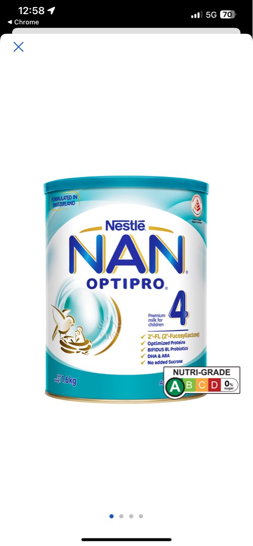 Nan 4 1.6kg, Babies & Kids, Nursing & Feeding, Breastfeeding & Bottle ...