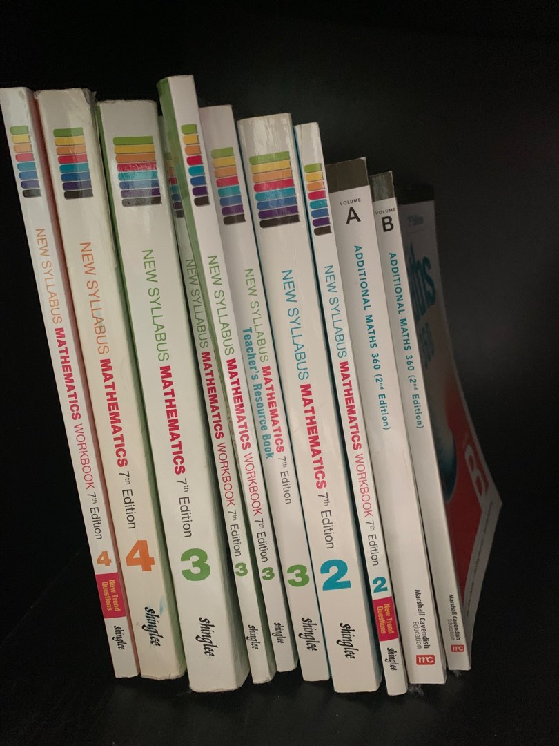 new edition shinglee Math textbooks, secondary 2,3,4 and A math ...