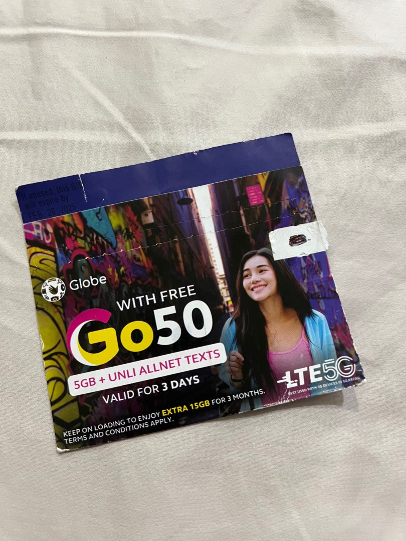 New Globe Philippines Sim Card 5GB 3 days, Mobile Phones & Gadgets ...