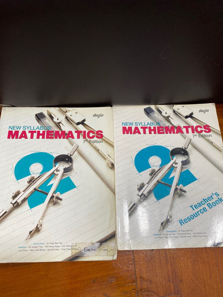 New Syllabus Mathematics 7th Edition secondary 2 textbook and teachers ...