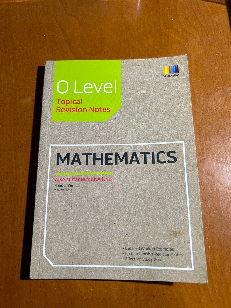 O Level Topical Revision Notes MATHEMATICS, Hobbies & Toys, Books ...