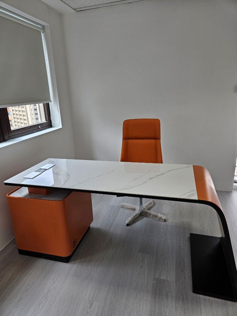 office boss table with chair, Furniture & Home Living, Furniture ...