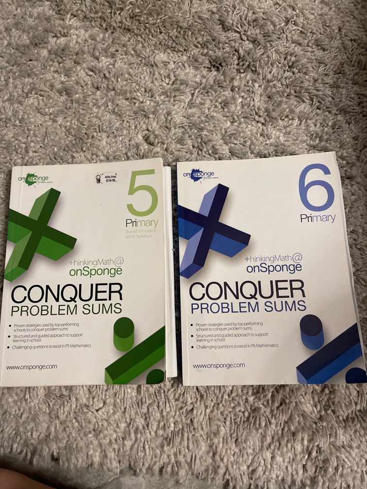 On Sponge conquer problem sums P5 & P6, Hobbies & Toys, Books ...