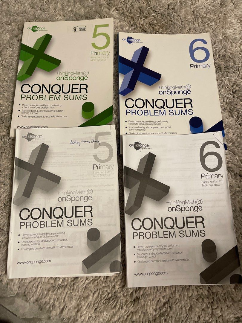 On Sponge conquer problem sums P5 & P6, Hobbies & Toys, Books ...