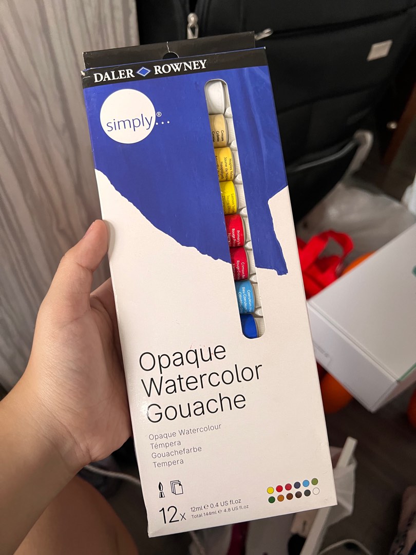 Opaque Watercolour Gouache (NEW), Hobbies & Toys, Stationery & Craft ...
