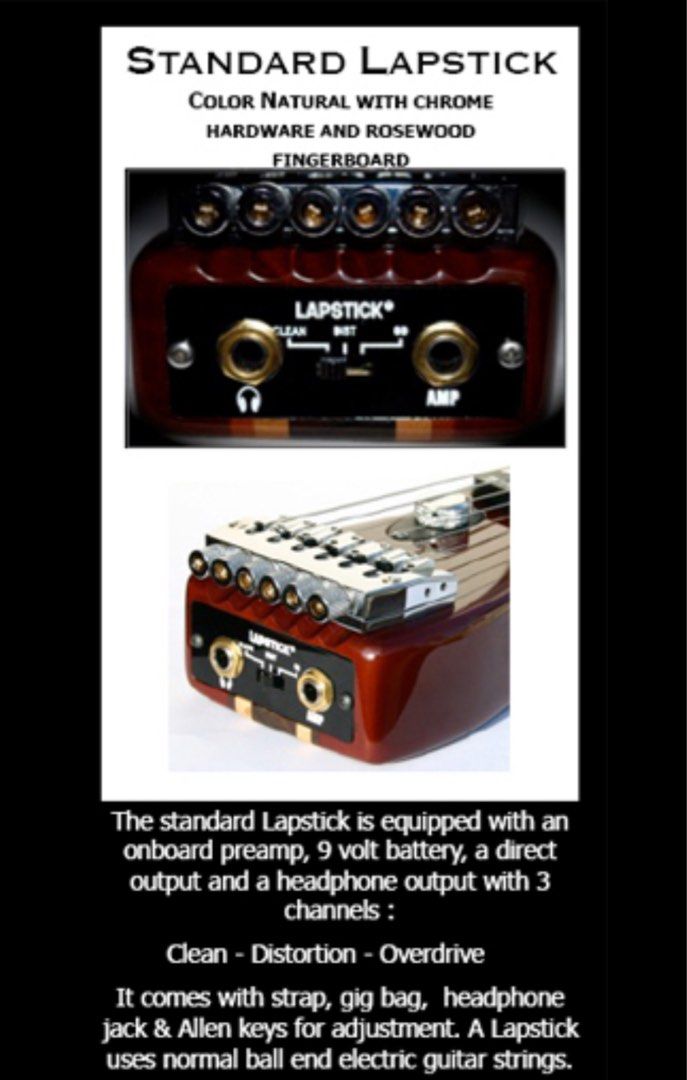 Original Lapstick Guitar, Hobbies & Toys, Music & Media, Musical ...