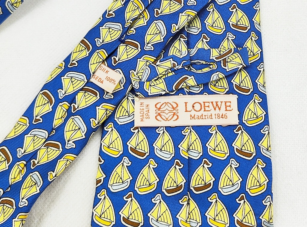 original LOEWE sailing bot theme neck tie, Men's Fashion, Watches ...
