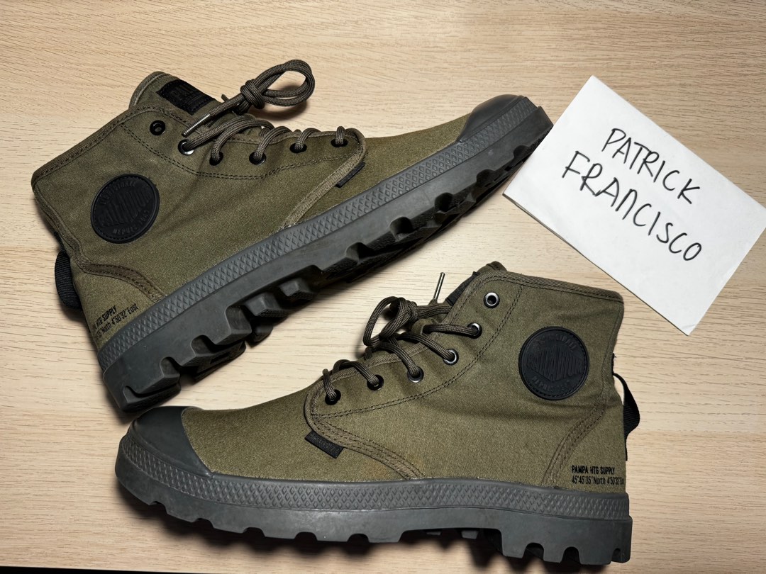 Palladium Pampa Hi Olive, Men's Fashion, Footwear, Boots on Carousell