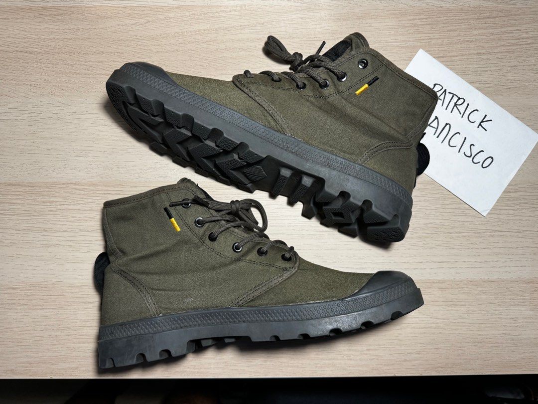 Palladium Pampa Hi Olive, Men's Fashion, Footwear, Boots on Carousell