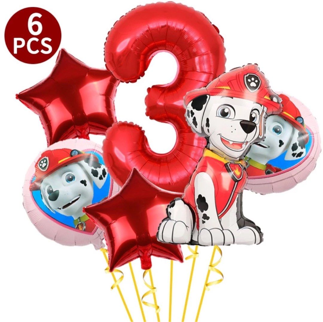 Paw patrol party balloons, Hobbies & Toys, Stationery & Craft ...
