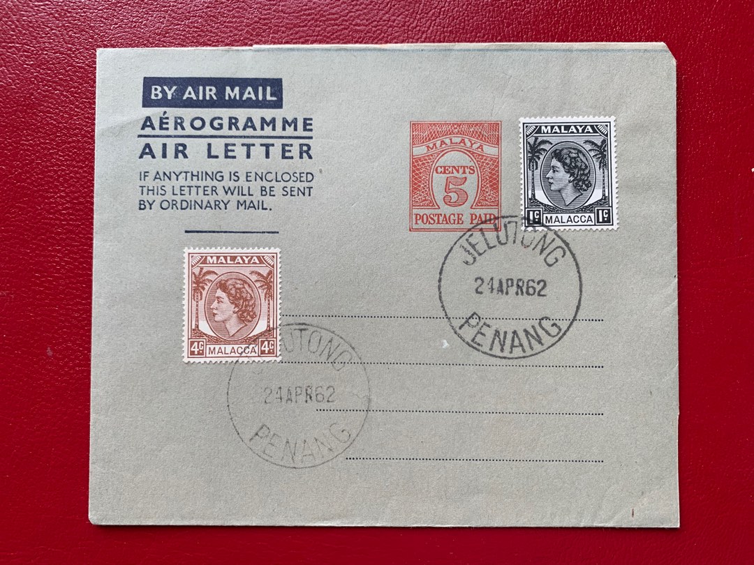 Penang QEII 1962 Aerogramme, Hobbies & Toys, Collectibles & Memorabilia ...