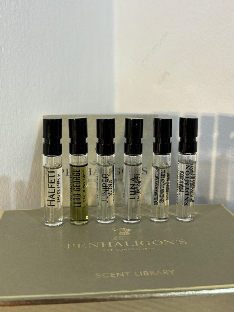 Penhaligon’s Perfume scent library vials / mini samples (Halfeti , Lord ...