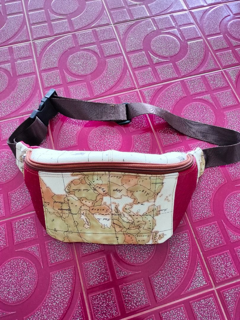 Peta custom made( kulit ostrich), Men's Fashion, Bags, Belt bags ...