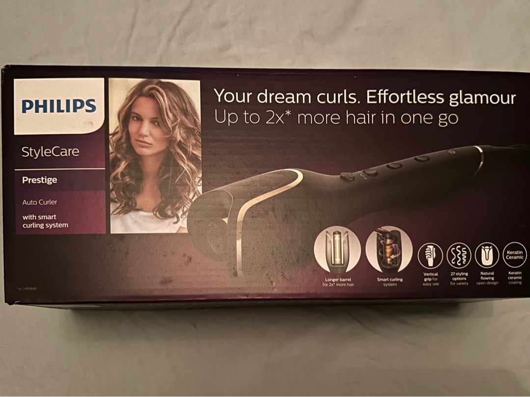 PHILIPS StyleCare Auto Curler, Beauty & Personal Care, Hair on Carousell