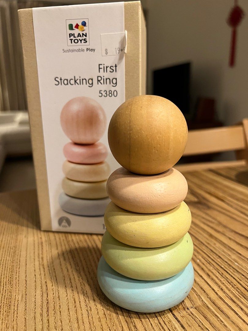 Plan Toys First Stacking Ring, Hobbies & Toys, Toys & Games on Carousell