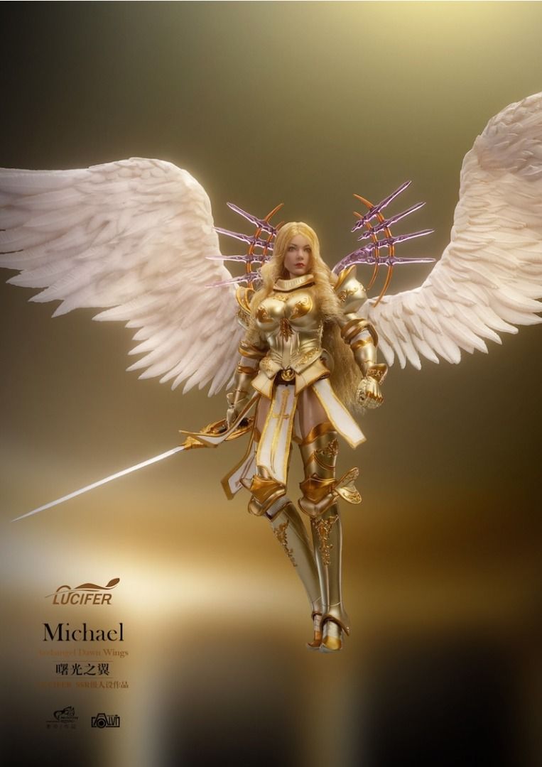 [PO] Lucifer LXF2311 Michael Archangel Dawn Wings 1/12 Figure, Hobbies ...