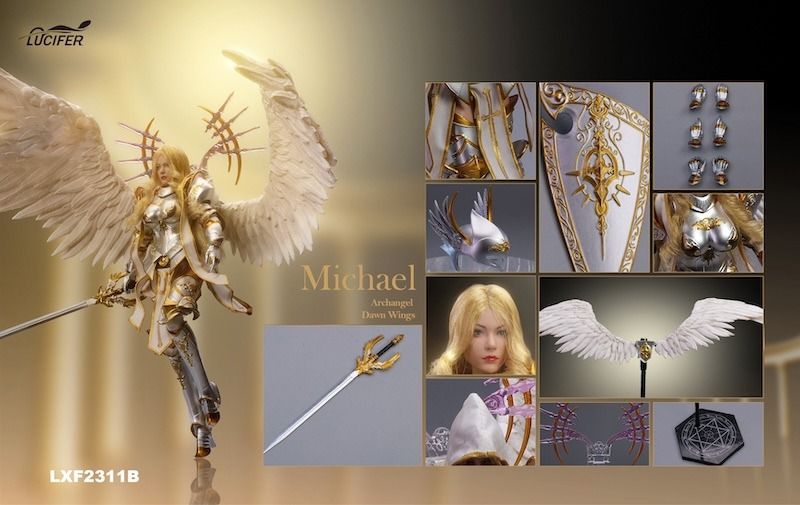 [PO] Lucifer LXF2311 Michael Archangel Dawn Wings 1/12 Figure, Hobbies ...