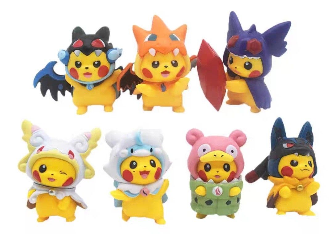 Pokemon Pikachu Figurine Set 2, Hobbies & Toys, Toys & Games on Carousell