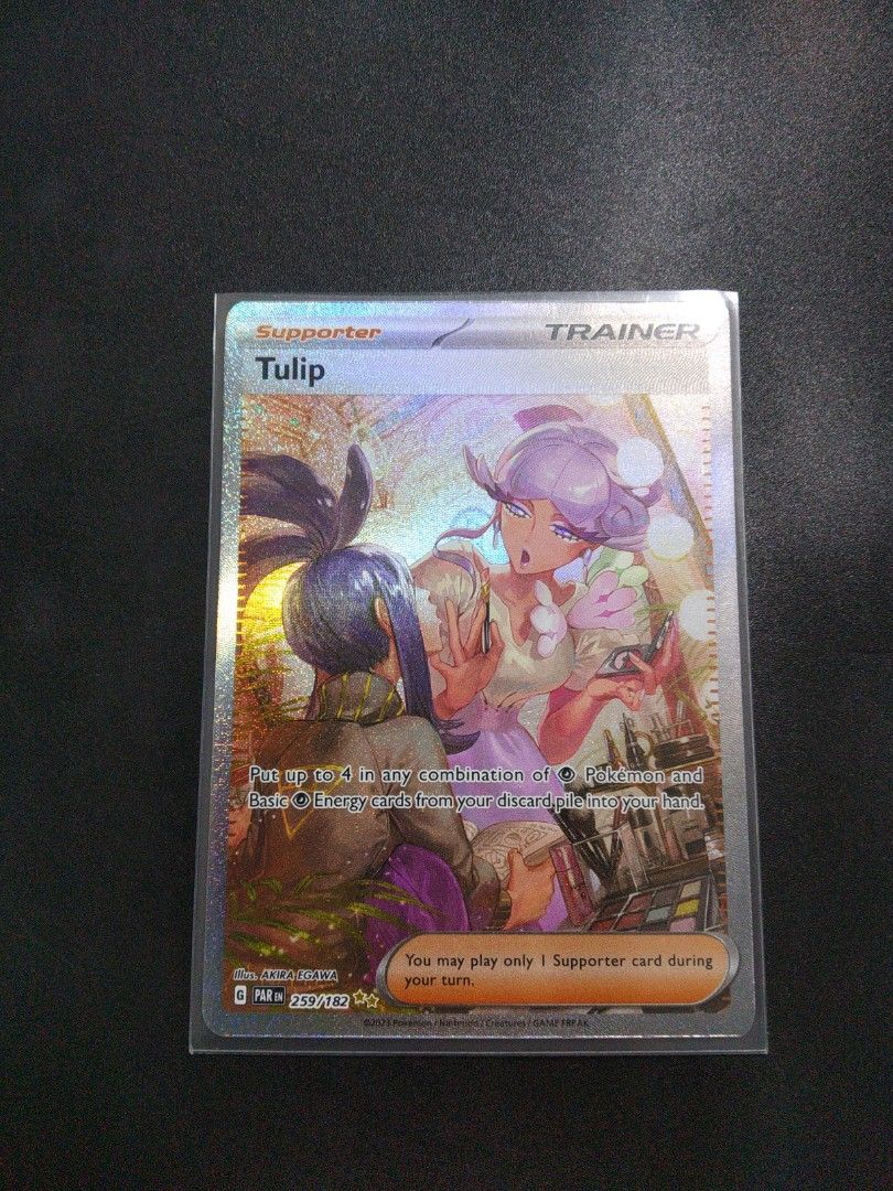 Pokemon TCG Tulip Full Art Trainer SIR Special Illustration Rare - SV04 ...