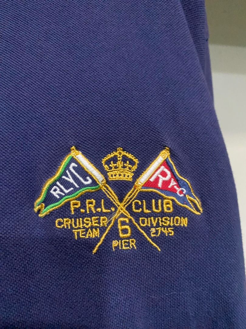 Polo Ralph Lauren Navy RLYC PRL Club Marine Supplier Cruiser Division ...