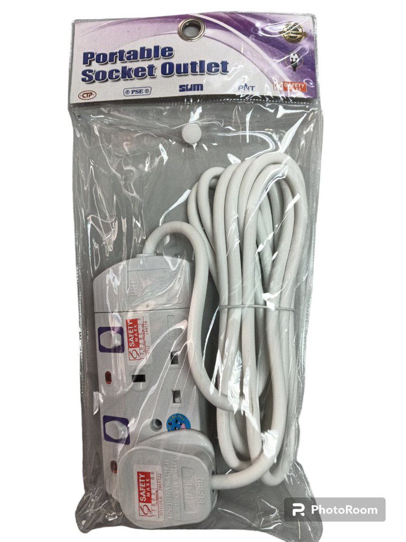 Portable Socket Outlets (2 Way/3Way/4Way/5Way), TV & Home Appliances ...