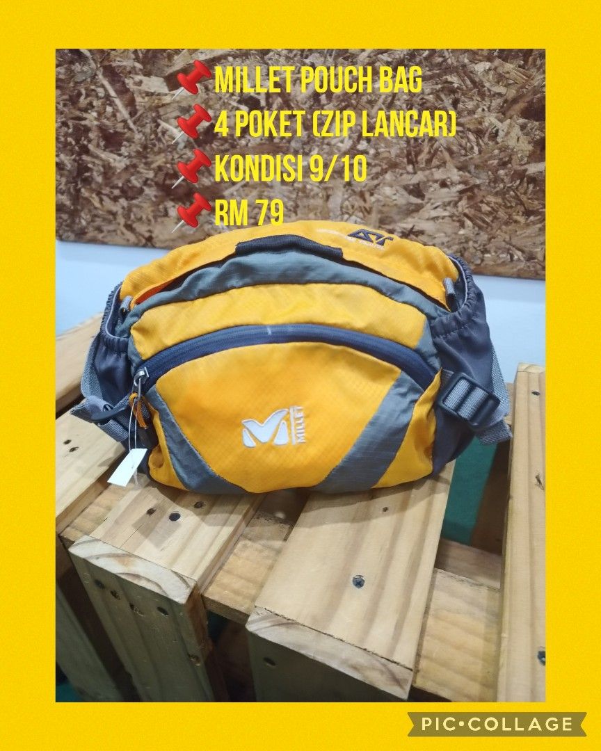 Pouchbag Millet, Men's Fashion, Bags, Belt bags, Clutches and Pouches on Carousell