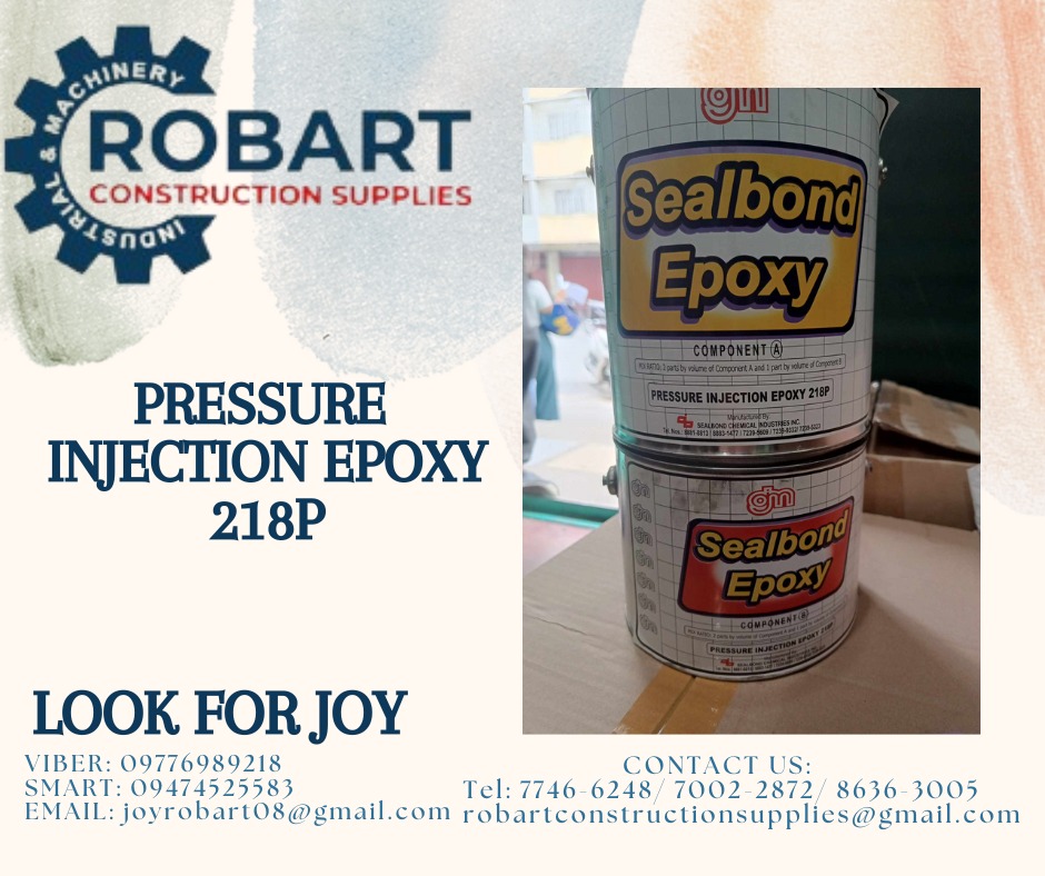 PRESSURE INJECTION EPOXY 218P, Commercial & Industrial, Construction ...
