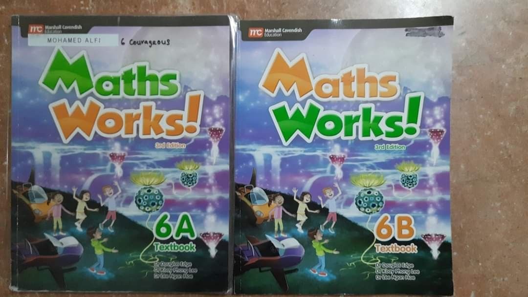 Primary 6 Maths Works Textbook 6A &6B (Foundation Level), Hobbies & Toys, Books & Magazines ...