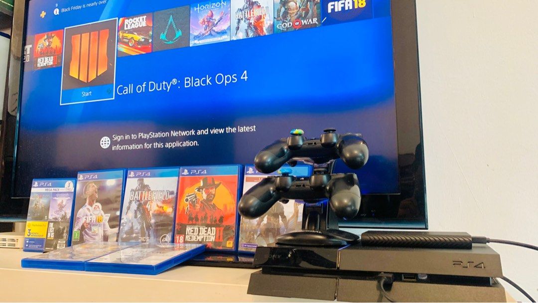PS4 Fat console 500Gb + 8 game, Video Gaming, Video Game Consoles ...