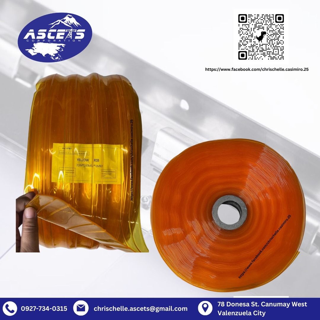 PVC Plastic Curtain - Yellow Ribbed, Commercial & Industrial ...