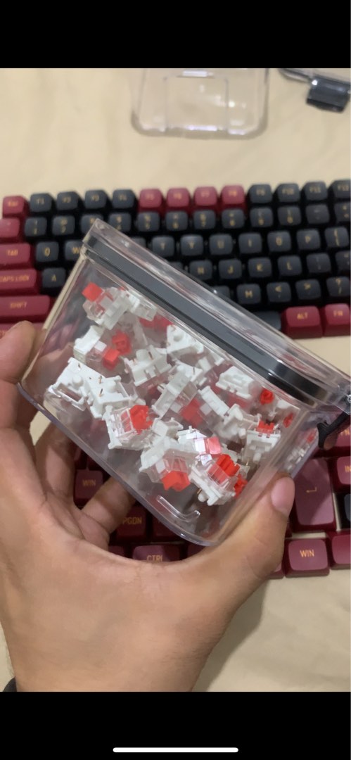 Red switches [66 pcs] 3 pin from Stock Rakk Pirah plus, Computers ...