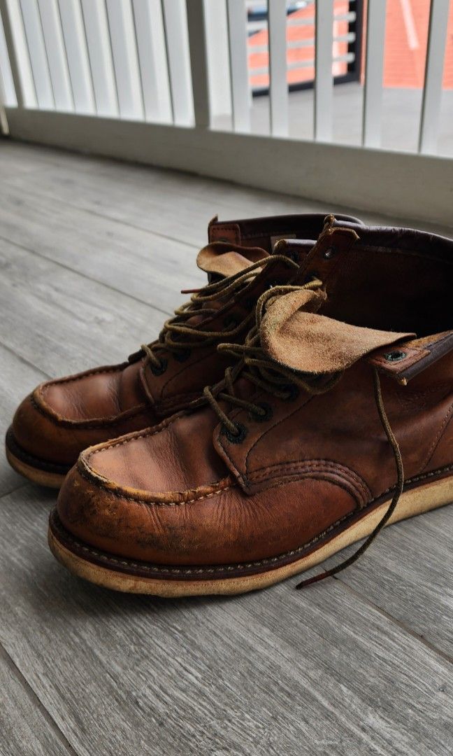 Red wing Moc Toe (18 years old), Men's Fashion, Footwear, Boots on ...
