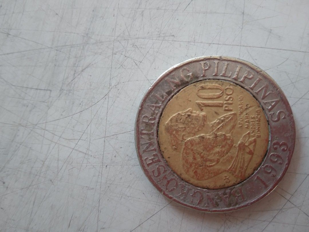 Reverse and obverse error 10 piso coin 2004, Hobbies & Toys ...