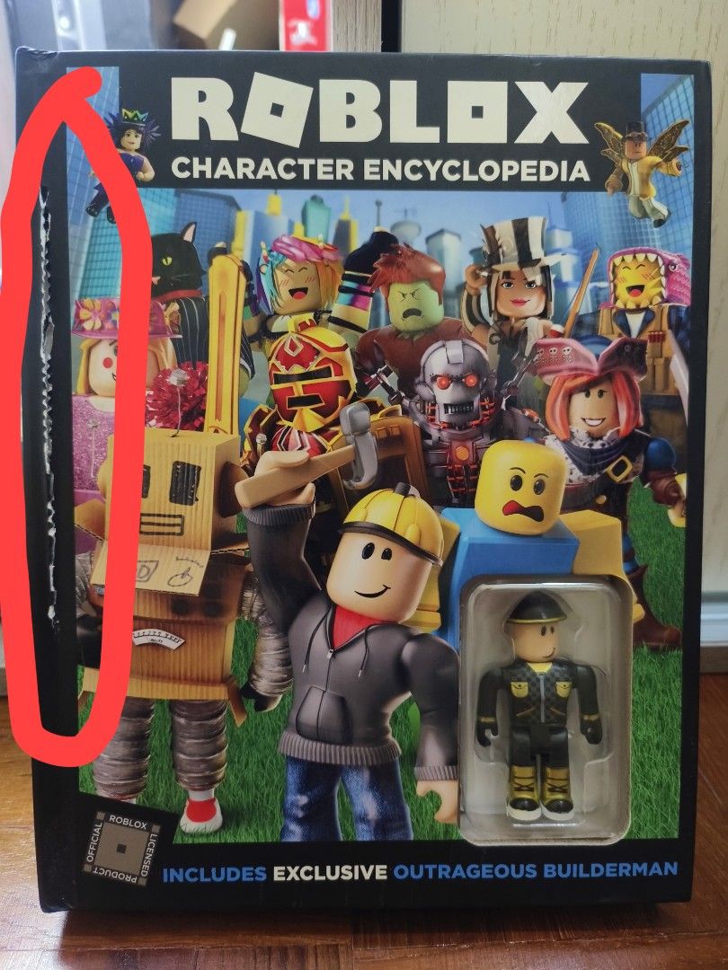 Roblox character encyclopedia 人物資料集連隻公仔全新（紅圈刮爛痕跡）, 興趣及遊戲, 書本 & 文具, 漫畫 ...