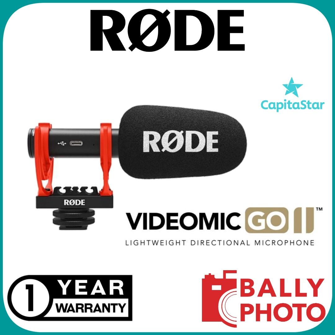 RODE VideoMic GO II Ultracompact Analog/USB Camera-Mount Shotgun ...