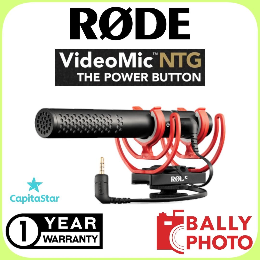RODE VideoMic NTG Hybrid Analog/USB Camera-Mount Shotgun Microphone ...