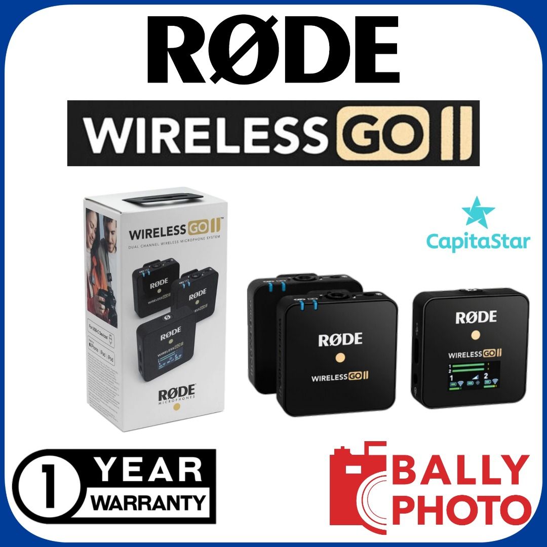 RODE Wireless GO II 2-Person Compact Digital Wireless Microphone System ...