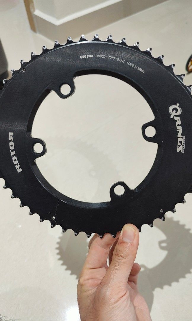 Rotor Oval Q Rings Aero Chainring, Sports Equipment, Bicycles & Parts ...