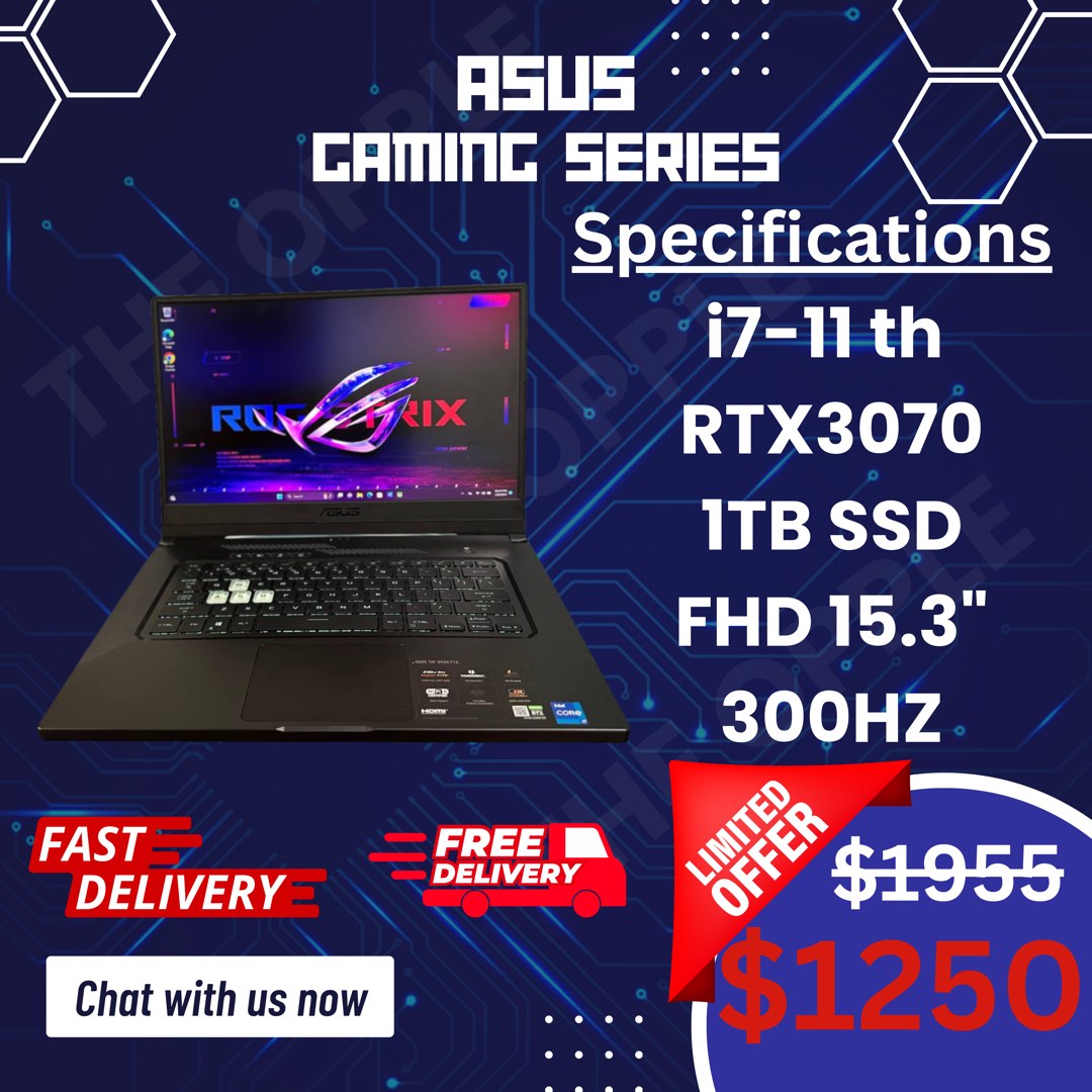 RTX3070 ASUS GAMING LAPTOP 300HZ TUF SERIES i7-11th GEN [TRADE / SELL ...