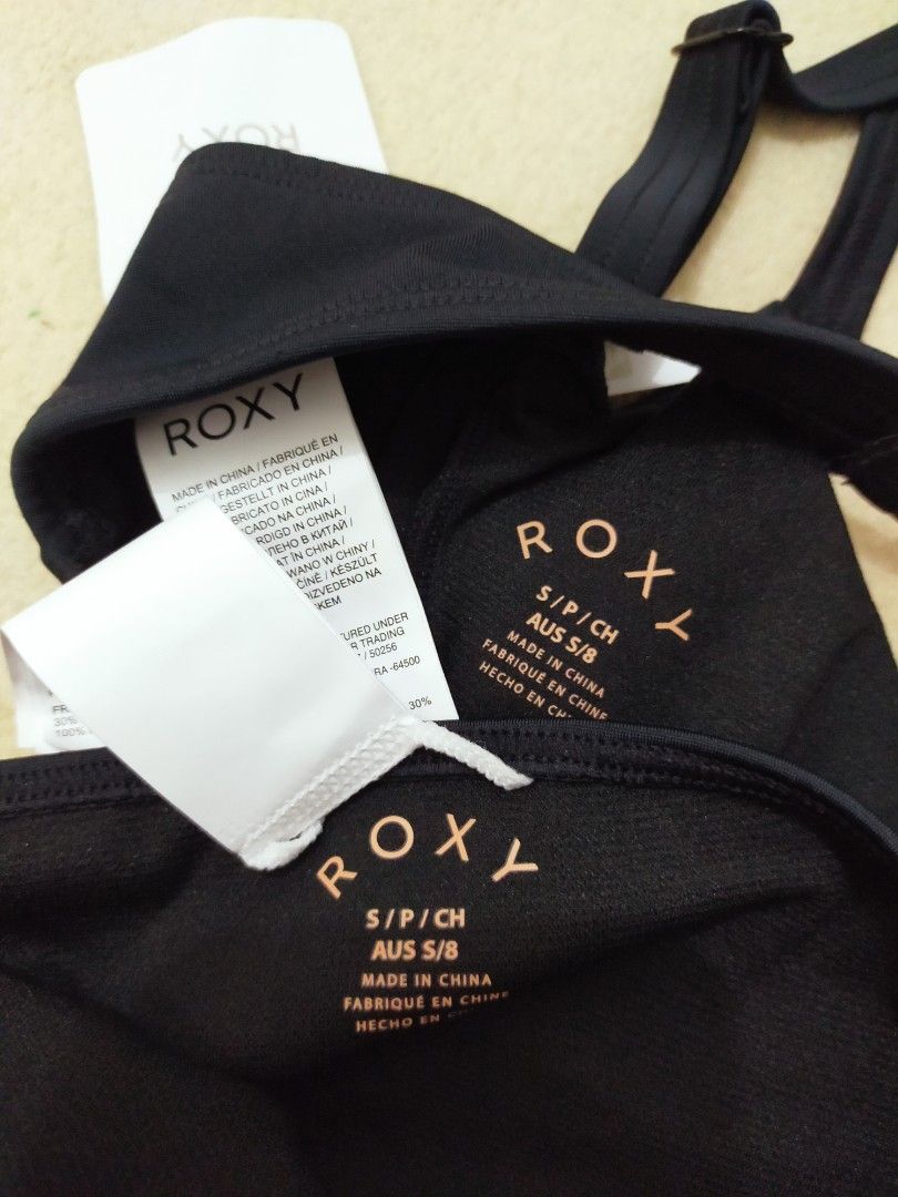 (S) ROXY BODY REGULAR TWO PIECE BIKINI SET SWIMSUIT, Women's Fashion ...