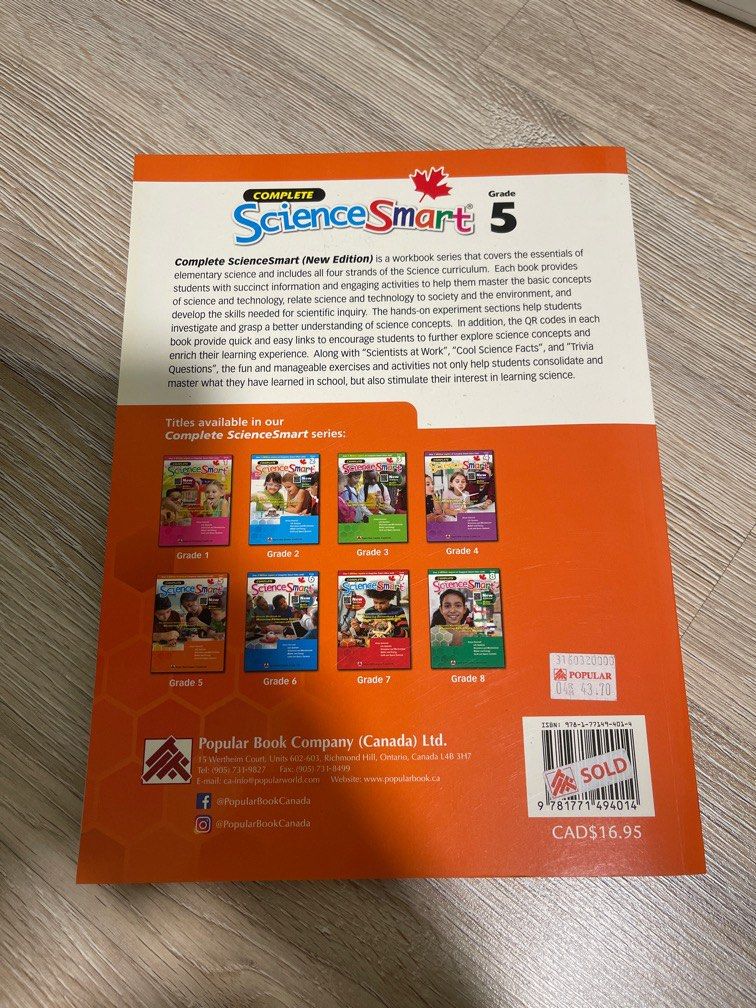 Science smart grade 5, Hobbies & Toys, Books & Magazines, Textbooks on ...